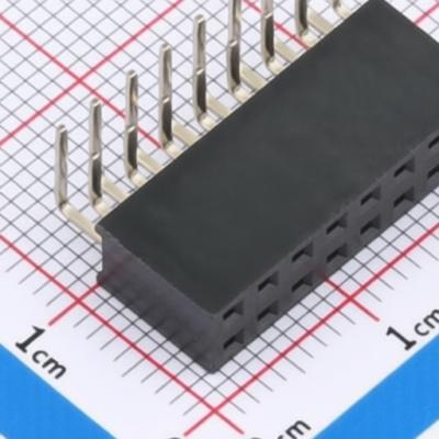 China Dual Row 254mm Pin Header Straight Pin Plastic Height 85mm HCTL PM254-2-08-W-8.5 Connector Component for sale