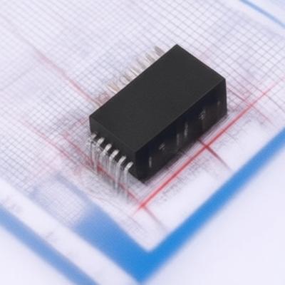 China Electronic Connector Dual Row Pin Header 254mm Pitch Straight Pin Plastic Height 85mm Model HCTL PM254-2-06-Z-8.5 for sale