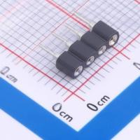 China Electronic single row header with beryllium copper pins and UL 94V-O rated insulator HCTL PM254-1-04-Z-3.0-C model for sale
