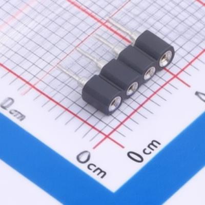 China Electronic single row header with beryllium copper pins and UL 94V-O rated insulator HCTL PM254-1-04-Z-3.0-C model for sale