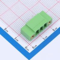 China Plug in terminal block with screw terminals and straight pins HCTL HC15EDGVM 3.81 3P V rated 300V 8A for sale