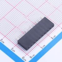 China Connector Single Row Header 254mm Pitch Straight Pin Plastic Height 85mm Model HCTL PM254-1-10-Z-8.5 for sale
