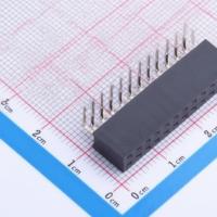 China Electronic Connector 254mm Dual Row Pin Header Straight Pin HCTL PM254-2-12-W-8.5 Plastic Height 85mm for sale