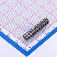 China Double row round pin female connector plastic height 3.0 millimeter HCTL PM254-2-11-3.0-C electrical connection for sale