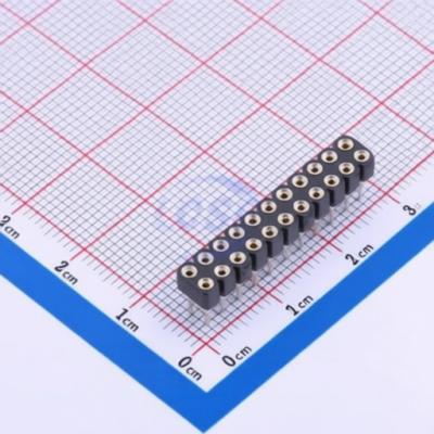 China Double row round pin female connector plastic height 3.0 millimeter HCTL PM254-2-11-3.0-C electrical connection for sale