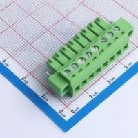 China Screw Terminal Pluggable Terminal Block HCTL HC15EDGKM-3.81-8P-V Rated Voltage 300V Brass Nickel Plated Pins PA66 Body for sale