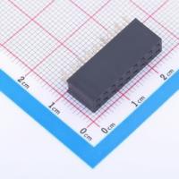 China Straight pin dual row 254mm pitch header plastic height 85mm HCTL PM254-2-09-Z-8.5 electronic part for sale