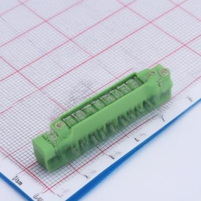 China Right Angle Pin Pluggable Terminal Block Screw Terminal Rated Voltage 300V Rated Current 8A HCTL HC15EDGRM-3.81-8P-V for sale