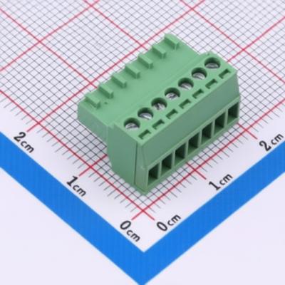China Pluggable Terminal Block Female Socket HCTL HC2EDGK-2.54-7P-V 2.54mm Pitch Single Row Screw Terminal for sale