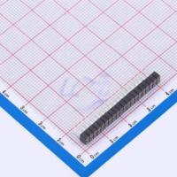 China Double Row Female Header with Round Straight Pins HCTL PM200-2-20-Z-3.0-C Electronic Connector for sale