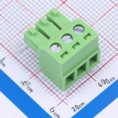 China Pluggable Terminal Block Screw Connection Rated Voltage 300V Rated Current 8A HCTL HC15EDGK-3.81-3P-V for sale