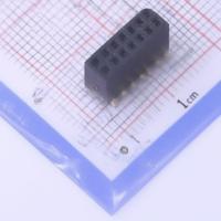 China Surface Mount Double Row Pin Header HCTL PM127-2-07-S-4.3 Connector Made from Durable PA6T Material for sale
