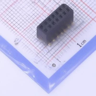China Surface Mount Double Row Pin Header HCTL PM127-2-07-S-4.3 Connector Made from Durable PA6T Material for sale