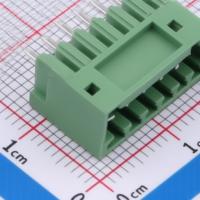 China Pluggable single row terminal block HCTL HC2EDGVC-2.54-6P-V rated voltage 150 volts and rated current 5 amps for sale