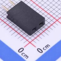 China Single Row Header Connector 2.54mm Pitch With Straight Pin HCTL PM254-1-02-Z-8.5 Plastic Height 8.5mm for sale