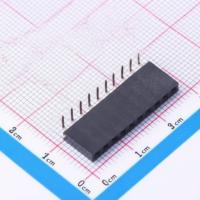 China Electronic Component 254mm Pitch Single Row Header Bent Pin HCTL PM254-1-10-W-8.5 Plastic Height 85mm for sale