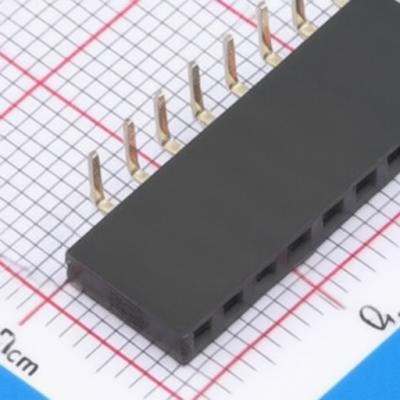 China 254 Pitch Single Row Pin Header Right Angle Connector HCTL PM254-1-09-W-8.5 Suitable for Electronics for sale