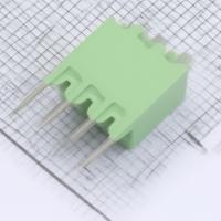 China Single row plug in terminal block with straight pin HCTL HC15EDGVC 3.5 3P V rated voltage 300V for sale