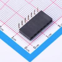 China Single row 2.54mm pitch header right angle pin type HCTL PM254-1-07-W-8.5 for electronic applications for sale