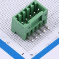 China HCTL HC2EDGRC2545PV single row pluggable terminal block with 254mm pitch and closed right angle pins for sale