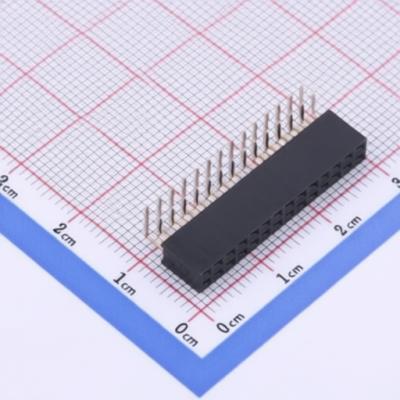 China Double Row Bent Pin Header HCTL PM200-2-14-W-4.3 Electronic Connector Component for sale