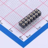China Double Row Round Pin Female Connector Electrical Component Plastic Height 3.0mm HCTL PM254-2-07-3.0-C for sale