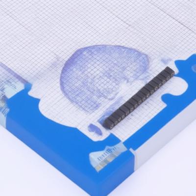 China Round Pin Single Row Female Header Plastic Height 3.0 Straight Pin 2.0mm Pitch HCTL PM200-1-13-Z-3.0-C for sale