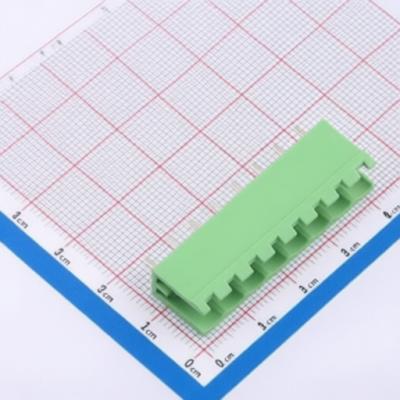 China Pluggable terminal block with 5.08mm pitch featuring HCTL HC2EDGV-5.08-8P-V straight pin open design for sale