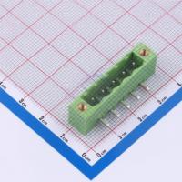 China Single row pluggable terminal block with screw and right angle pins HCTL HC2EDGRM-5.08-5P-V rated 300V 15A for sale