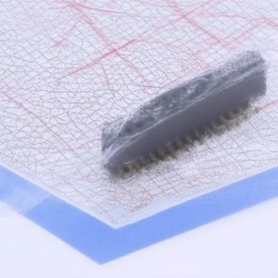 China Surface Mount Double Row Pin Header with PA6T Material HCTL PM127-2-16-S-4.3 Electronic Component for sale