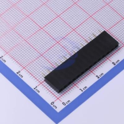 China Single Row Pin Header Straight Pin HCTL PM254-1-14-Z-8.5 254 Series 2.54mm Pitch Plastic Height 85mm for sale
