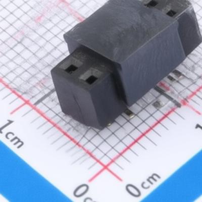 China Surface mount SMT 2.54mm pitch dual row header with 5.0mm plastic height HCTL PM254-2-05-S-5.0-P-R tape and reel for sale