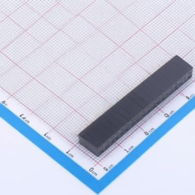 China Plastic Height 85mm Dual Row 254mm Pitch Straight Pin Header Connector Model HCTL PM254-2-18-Z-8.5 for sale