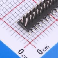 China electronic connection component HDGC HDGC127-PS2-10 1.27mm pitch SMT pin header with brass contacts for sale