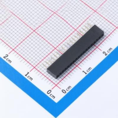 China Single row straight pin header plastic width 21 millimeters HCTL PM127-1-18-4.3-G0 electronic connector for sale