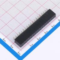 China Electronic Dual Row Pin Header 2.54mm Pitch Straight Pin HCTL PM254-2-19-Z-8.5 Plastic Height 8.5mm for sale
