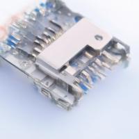 China SIM Card Connector HanElectricity NANO-1150 with Stainless Steel Shell and Phosphor Bronze Terminals for sale