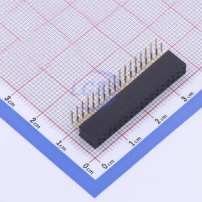 China Double Row Pin Header Bent Pin Connector HCTL PM200-2-17-W-4.3 Suitable for Electronic Applications for sale