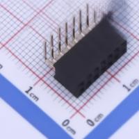 China Electronic Connector Double Row Pin Header Featuring Bent Pins HCTL PM200-2-07-W-4.3 Model for sale