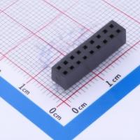 China double row straight pin header connector HCTL PM200-2-09-Z-4.3 with 0.5x0.2 pins and 4.3mm plastic height for sale