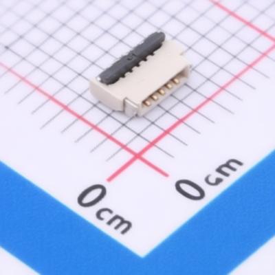China Flexible Printed Circuit Connector Front Insertion Rear Actuation Flip Lock ZIF HCTL HC FPC 05 09 5RLTAG for sale