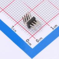 China pcb connector hdgc hdgc127-pw2-04 with brass contacts plastic base and right angle pin configuration for sale