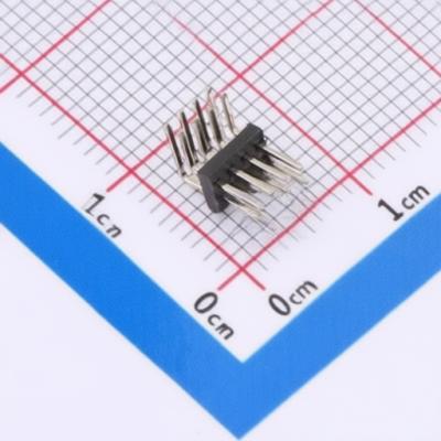China pcb connector hdgc hdgc127-pw2-04 with brass contacts plastic base and right angle pin configuration for sale