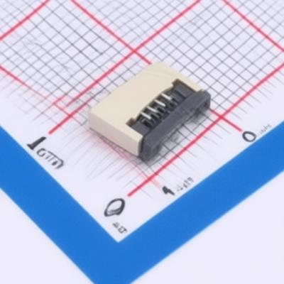 China Low Contact Resistance Flip Cover Horizontal Connector PCB Flat Cable Applications HCTL XW10202-04R-00 for sale
