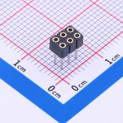 China Electronic Double Row Female Connector Featuring Round Straight Pins Model HCTL PM200-2-03-Z-3.0-C for sale