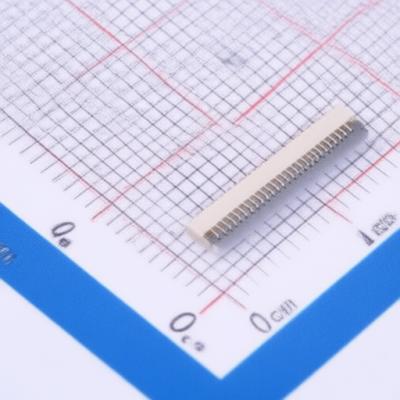 China ZIF Type FPC Connector Front Flip Actuation 05mm Pitch 10 Height Electronic HCTL HC-FPC-05-10-26RLTAG for sale