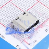 China HH HH 16P TYPE-C Y385 16 pin female connector with stainless steel shell surface mount and RoHS compliance for sale