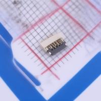 China ZIF FPC Connector 05mm Pitch 10 Contacts 1H Height Front Flip Actuation HCTL HC-FPC-05-10-6RLTAG for sale