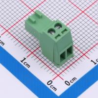 China Electrical Connection Terminal Block HCTL HC2EDGK-2.54-2P-V Female Socket with Screws 2.54mm Pitch for sale