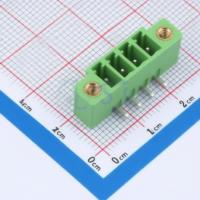 China Electrical terminal block with screw connection right angle pin HCTL HC15EDGRM 3.81 4P V rated 300V 8A for sale
